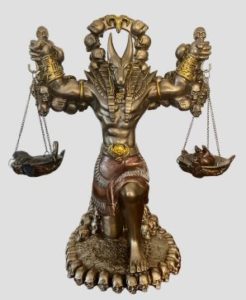 Anubis Ancient Egyptian God of Underworld Guardian of Scales Figurine 8 ...